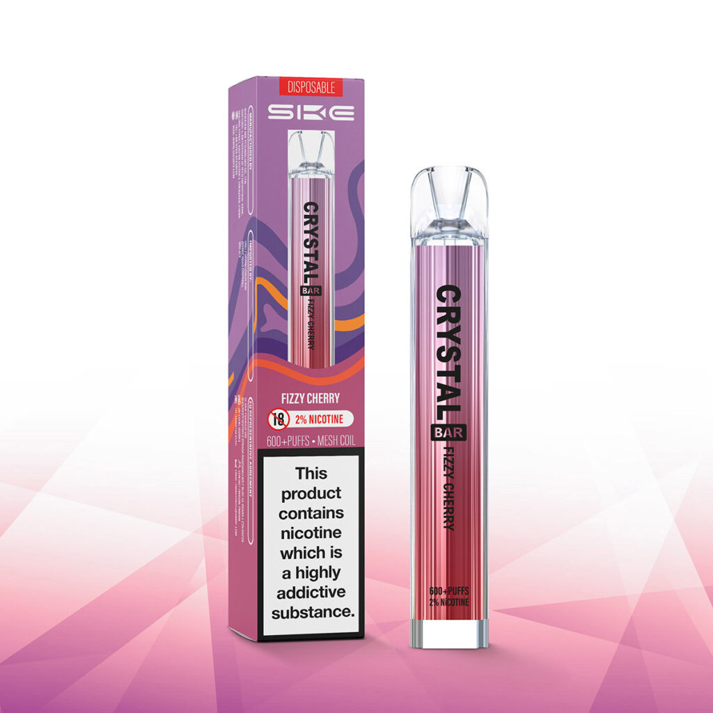 Fizzy Cherry SKE Crystal Bar 600 Disposable Vape | Jenson E-Cig