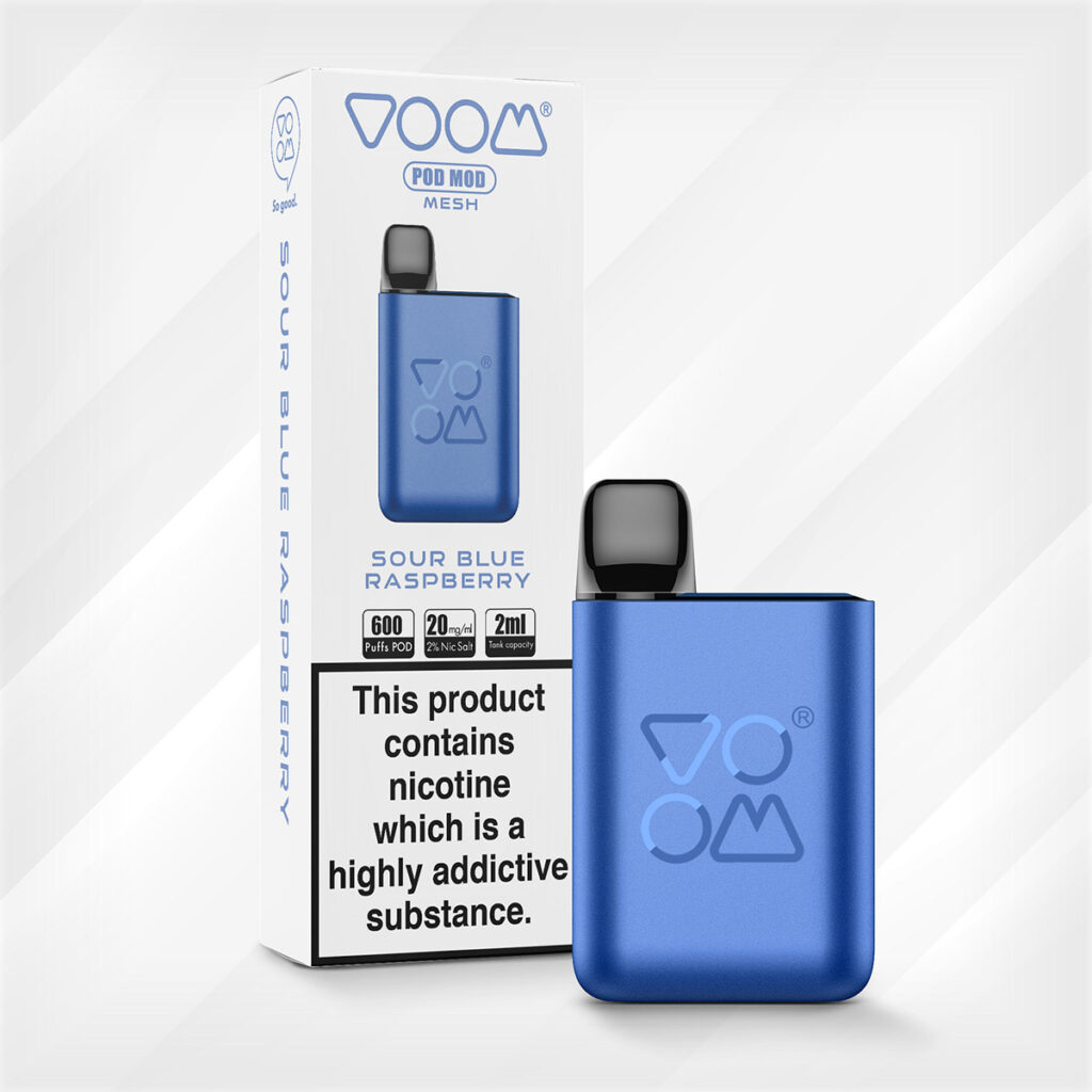 Sour Blue Raspberry Vape – Voom Prefilled Pod Kit | Best Nic Salt Juice ...