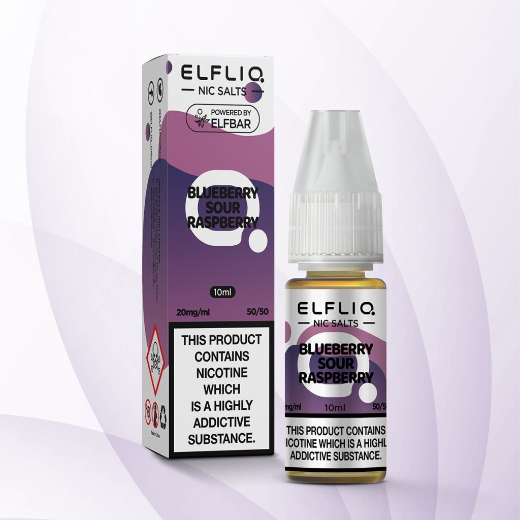 Blueberry Sour Raspberry Elfbar Elfliq E-Liquid – 10 for £25